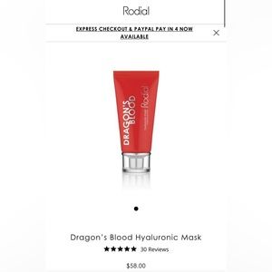 Rodial | Skincare | Brand New Rodial Dragons Blood Hyaluronic Face Mask ...